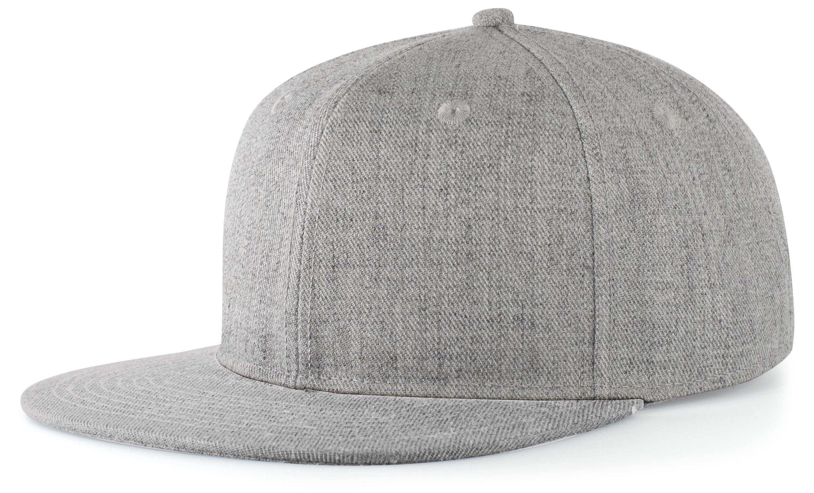 Pacific Headwear Unisex Wool Blend Heather Snapback Cap - P750 FREE ...